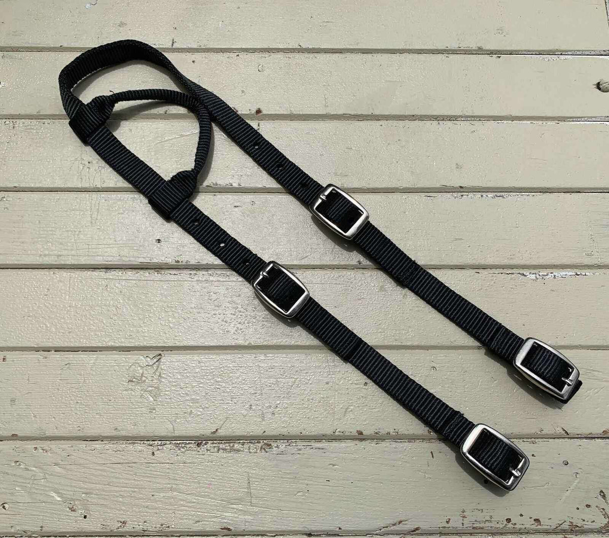 Nylon One Eared Quick Change Bridle // Black – Dustybutts Australia